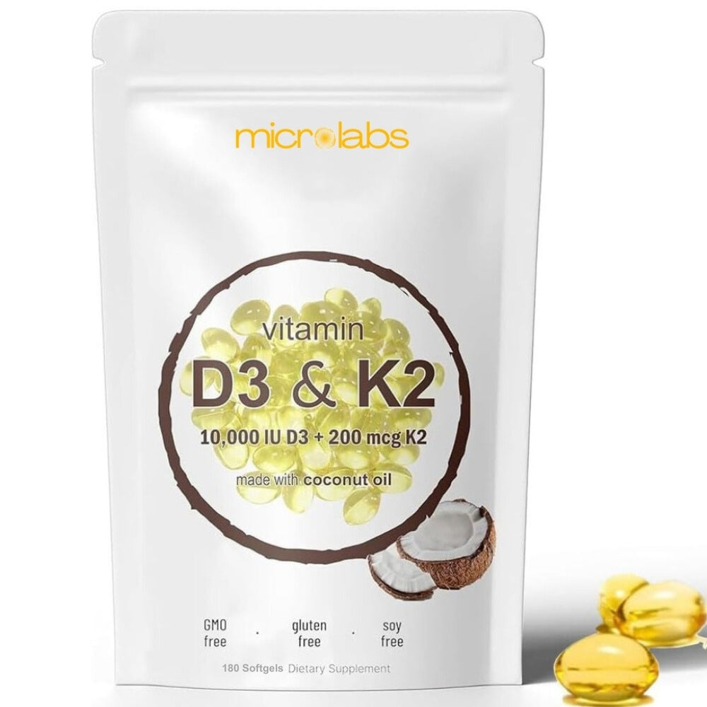 Vitamina D3 y K2 de alta potencia Premium Microlabs